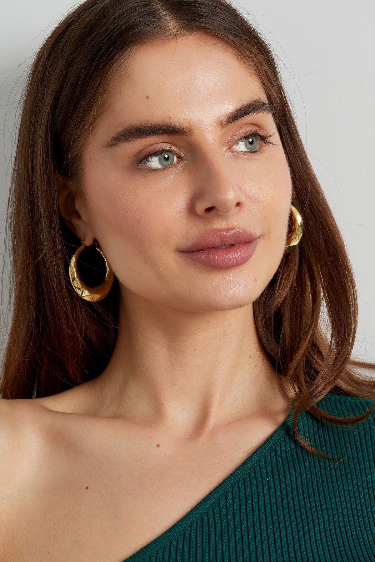 Gold Aesthetic Earrings Indigo Jewels